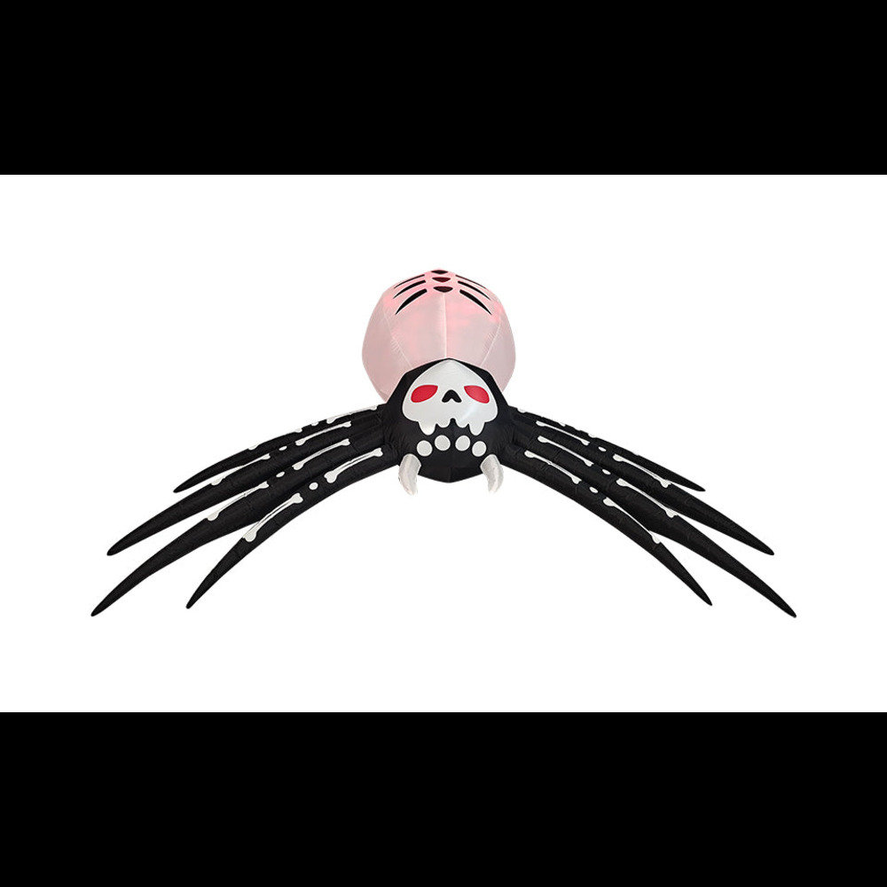 The Holiday Aisle® Halloween Skeleton Spider Inflatable | Wayfair