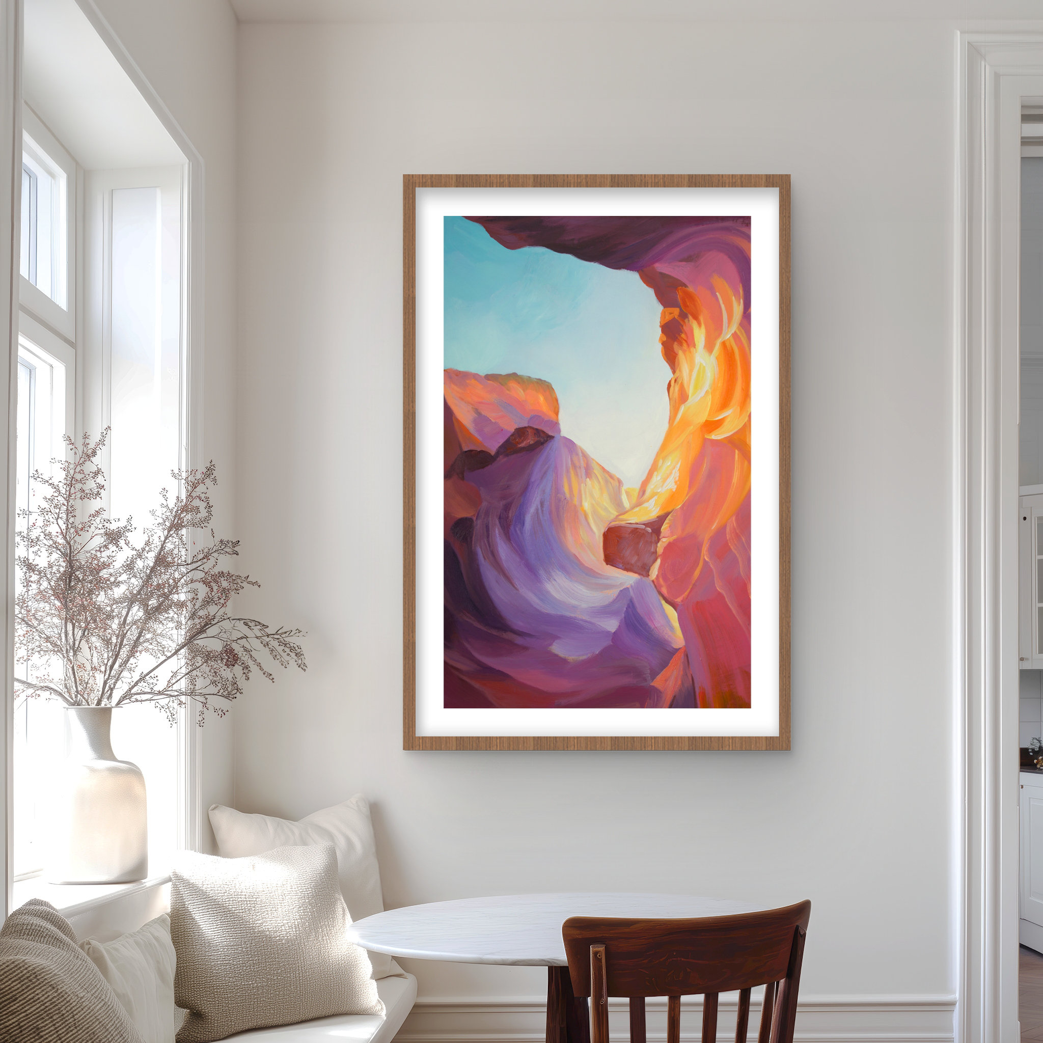 Lark Manor™ Antelope Canyon - Purple Framed Matted Print for Home Decor ...