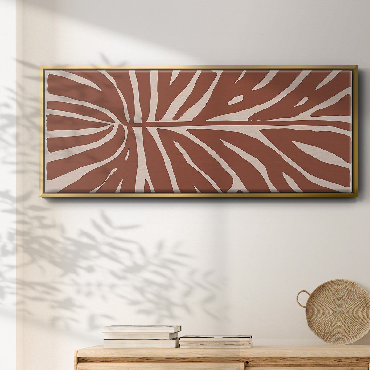 Wexford Home Terra Cotta Block Palms III- Framed Canvas | Wayfair