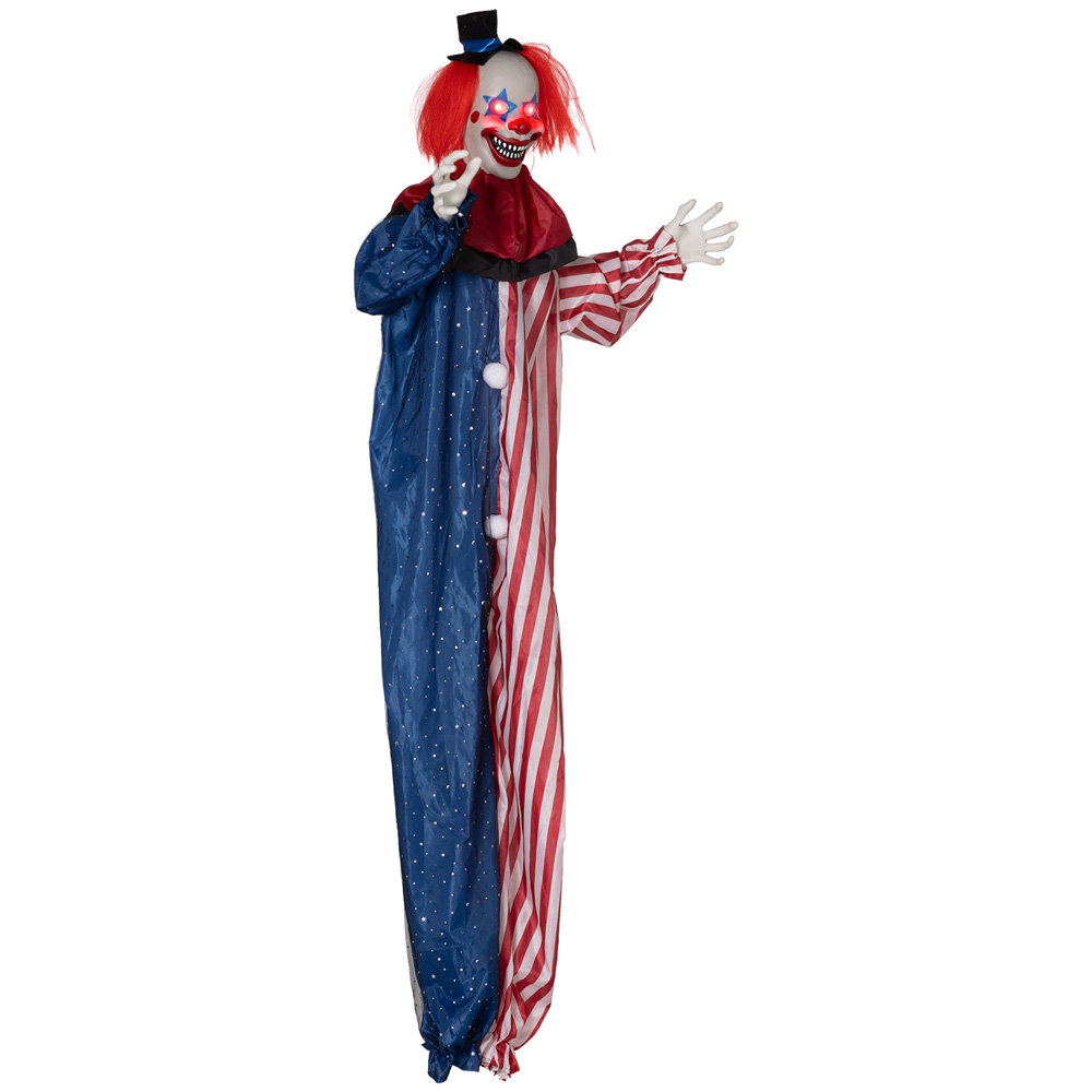 The Holiday Aisle® 6' Ft Life Size Halloween Hanging Clown Decoration ...