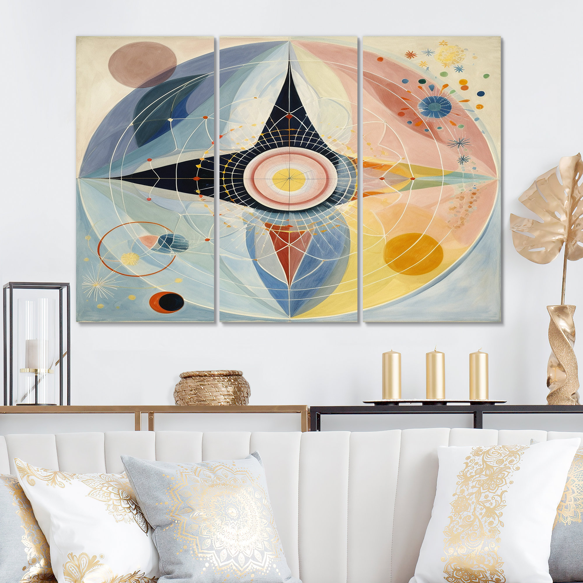Ivy Bronx Universal Blossoming Pastel Harmony III - Abstract Spirals ...