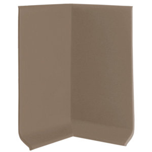 ROPPE Rubber 0.13" Thick x 4" Wide x 2.25" Length Wall Base in Fawn ...