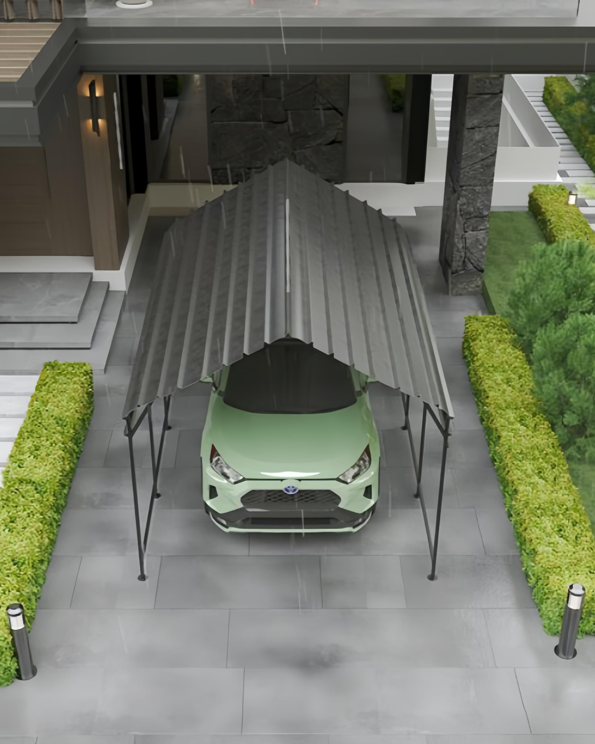 babevy 10'X 16' Metal Carport, Outdoor Heavy Duty Garage | Wayfair