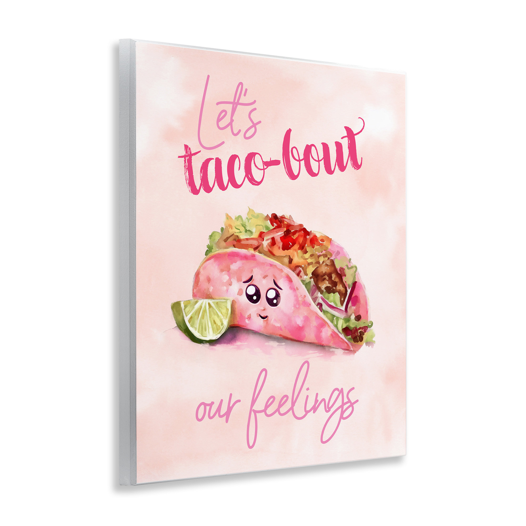 Stupell Industries Taco-Bout Our Feelings Wall Plaque Art by Ziwei Li ...