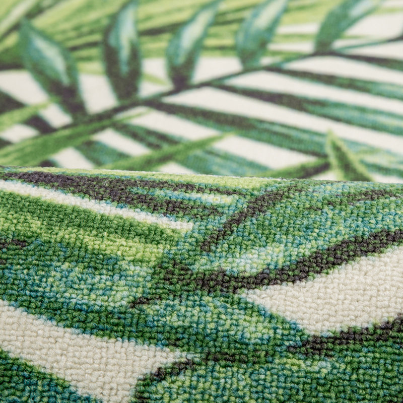 DECOMALL Sunshine Tropical Plants Outdoor Rugs Green & Reviews | Wayfair