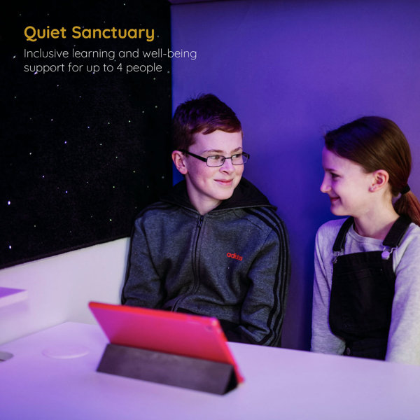 Nook Pod Nook Support Sensory Pod, Mobile Quiet Sanctuary with Table ...