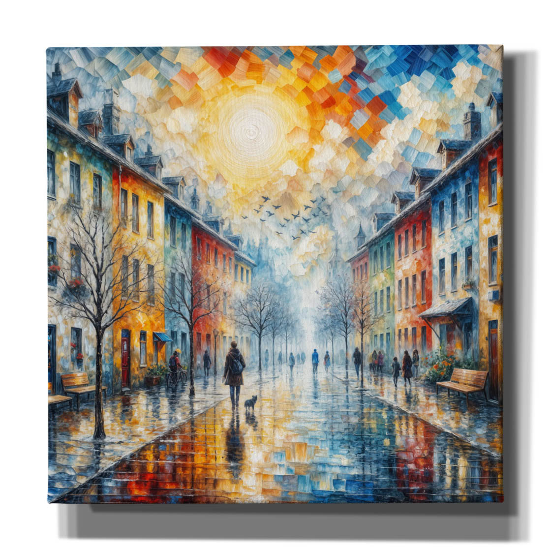 Epic Graffiti 'Street Scene 1' by Rey Klimt Canvas Wall Art, 18" x 18 ...