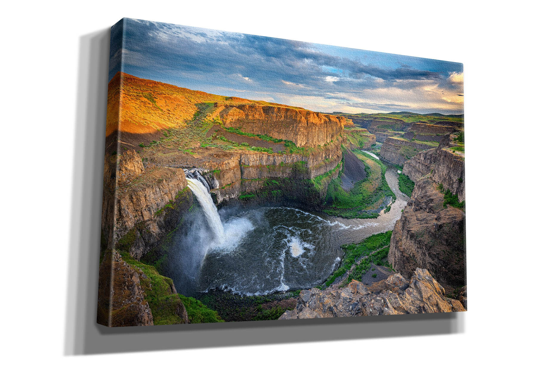 Epic Graffiti 'Sunset At Palouse Falls' by Rick Berk Canvas Wall Art ...