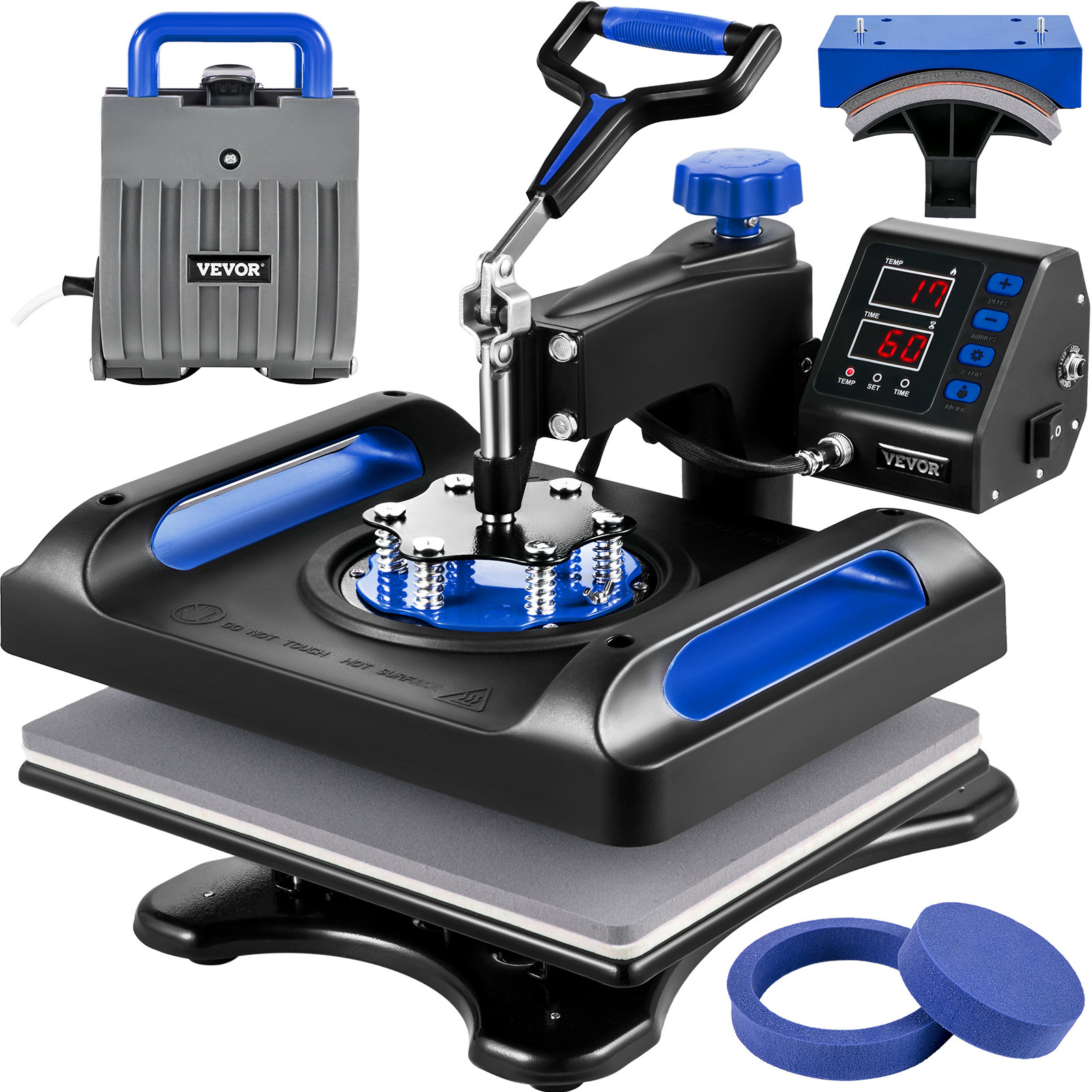 VEVOR Heat Press Machine 12 X 15 Inches Sublimation 5 In 1 360 Swing ...
