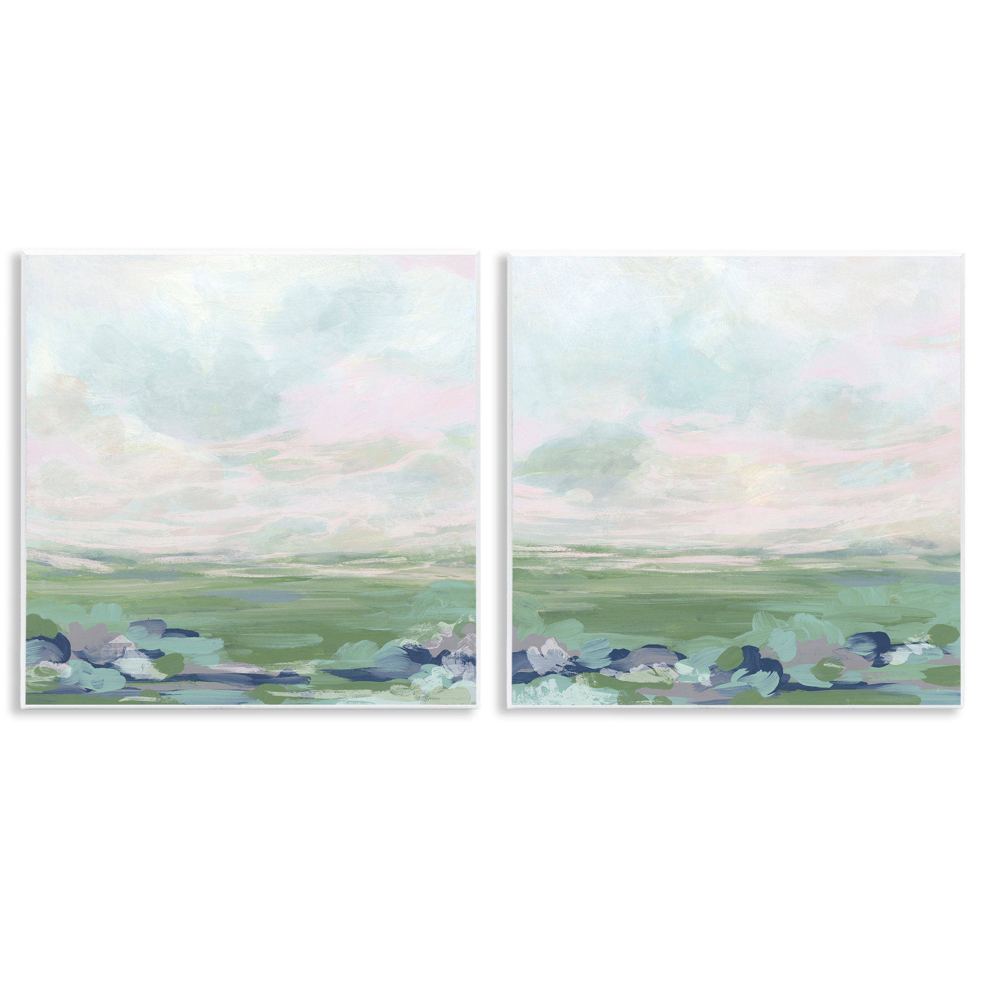 Ebern Designs Abstract Gradient Landscapes Wall Plaque Art Set by June ...