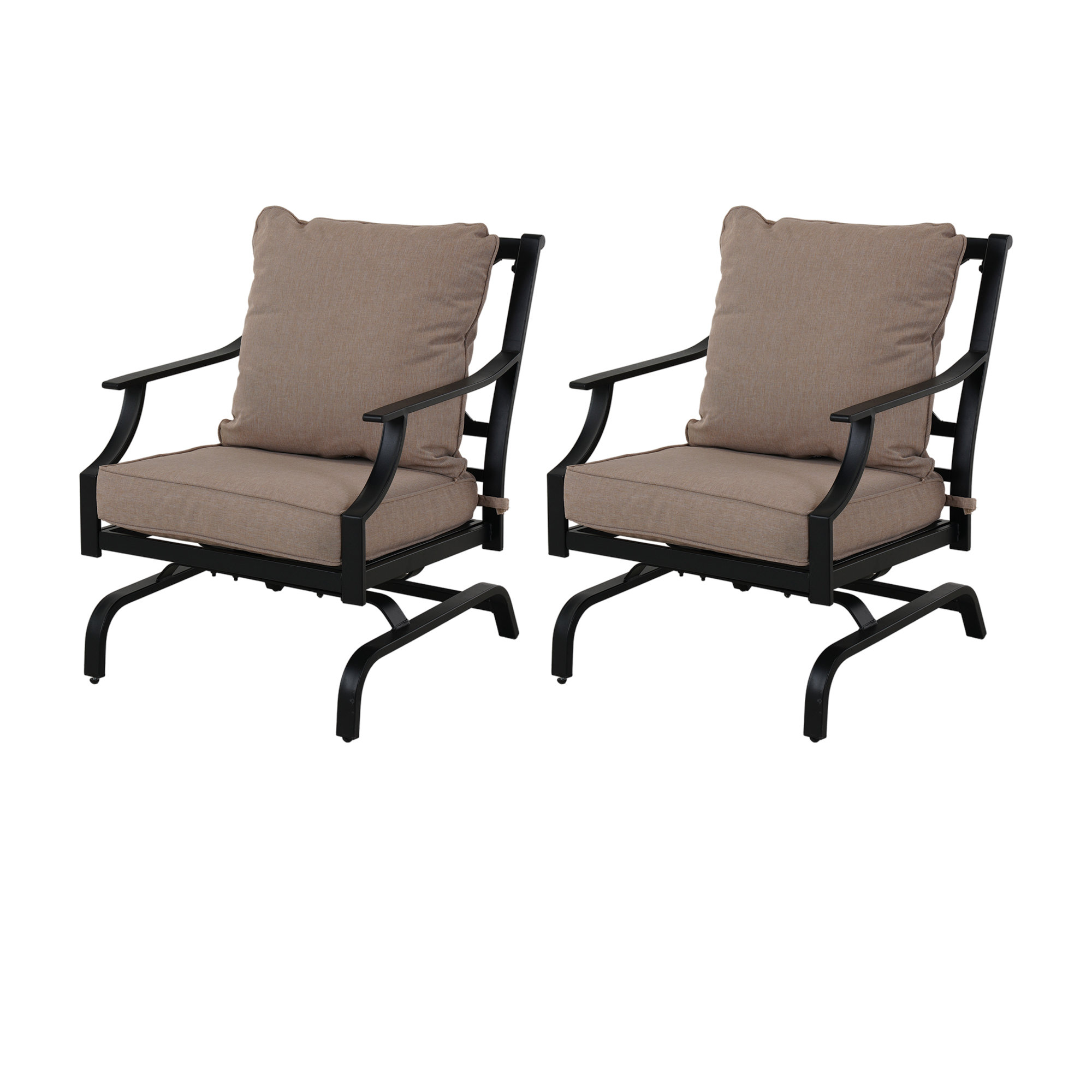 Lark Manor™ Patio Rocking Chairs With Olefin Cushions For Porch ...