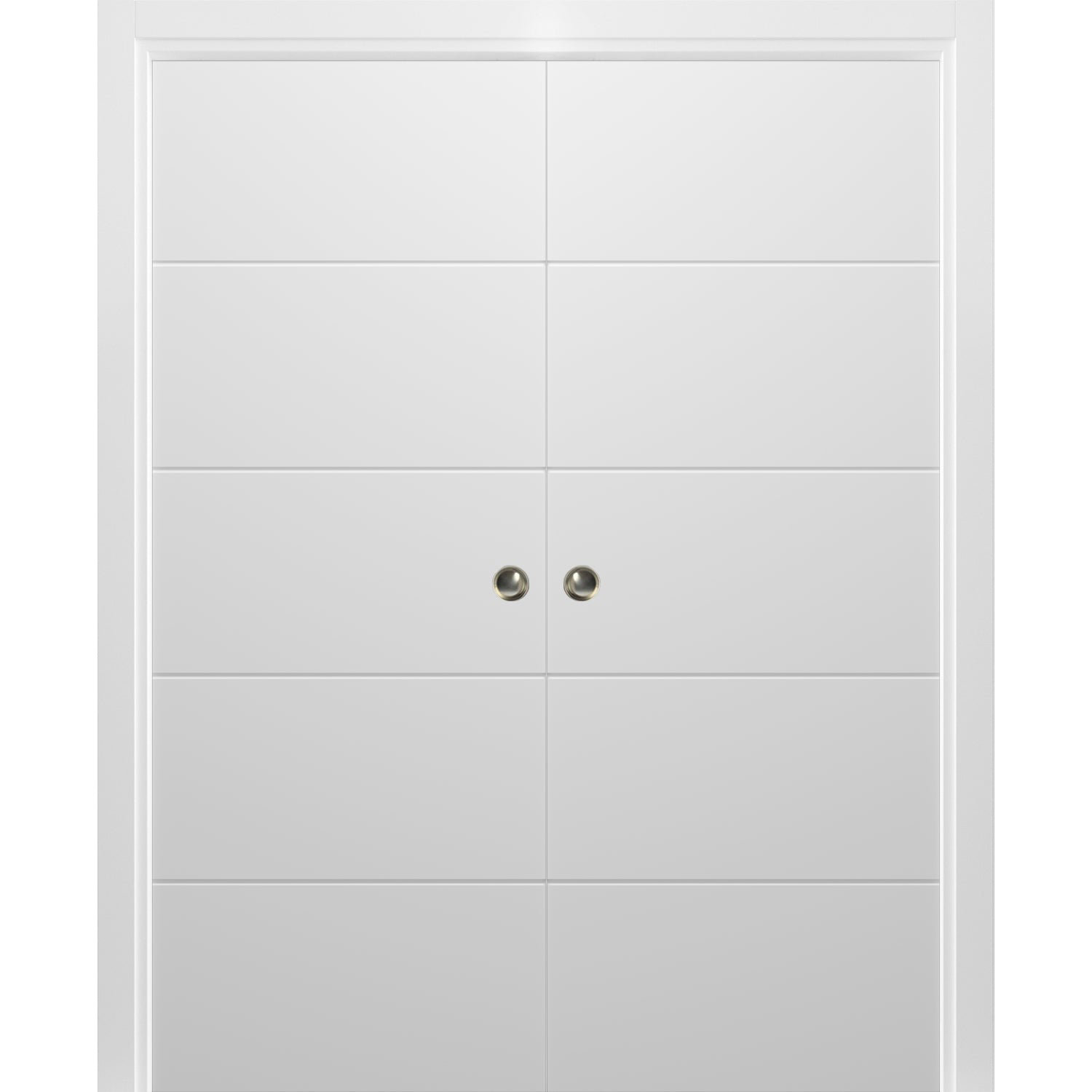 SARTODOORS Planum Flush Wood Sliding Closet White Doors - Wayfair Canada