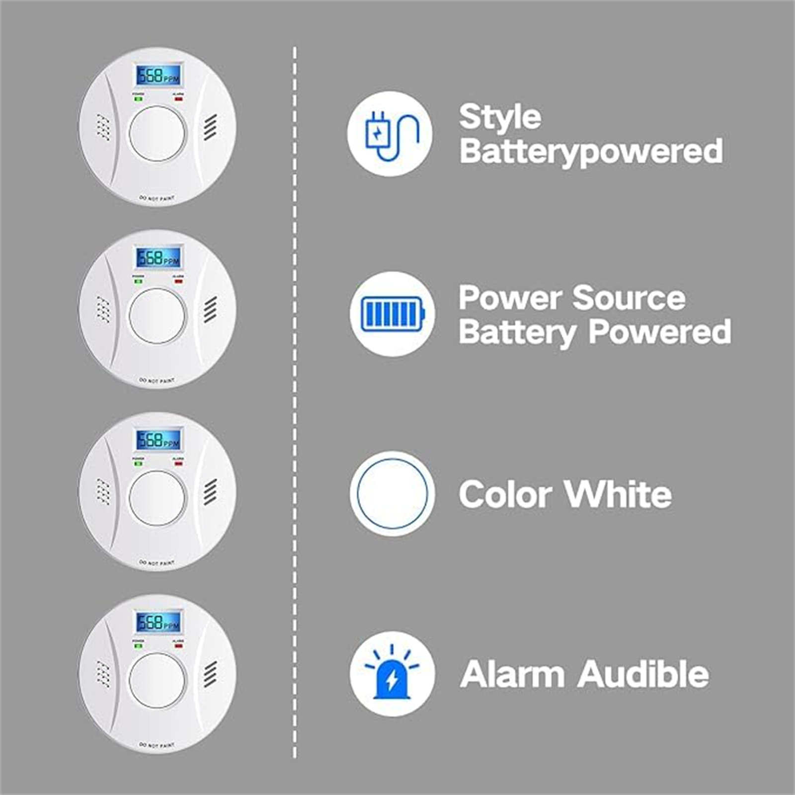 MODERN WALLS LLC Smoke Detector And Carbon Monoxide Detector Co2 ...