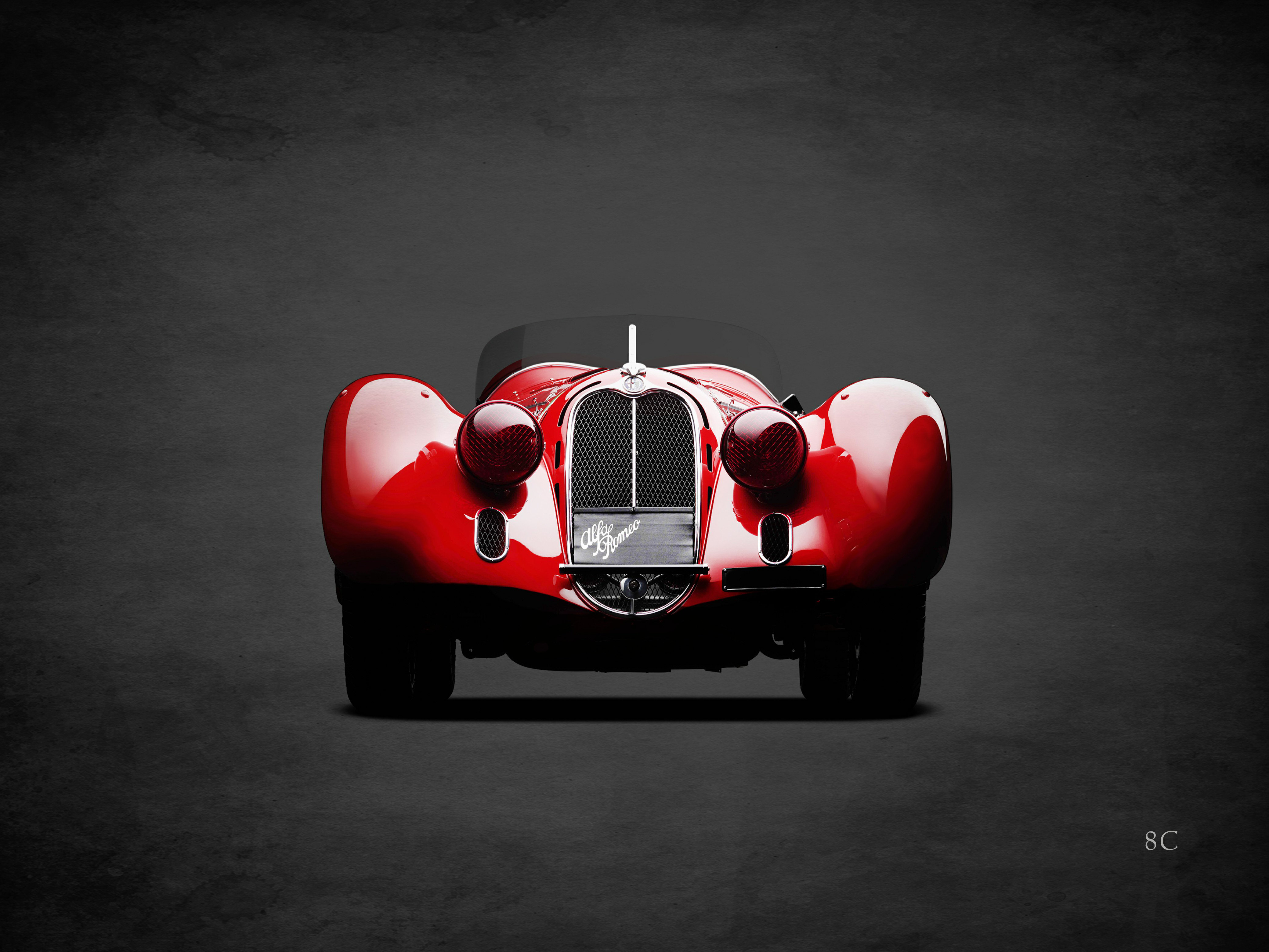 Ebern Designs Alfa Romeo 8C 1938 - Wrapped Canvas Print | Wayfair