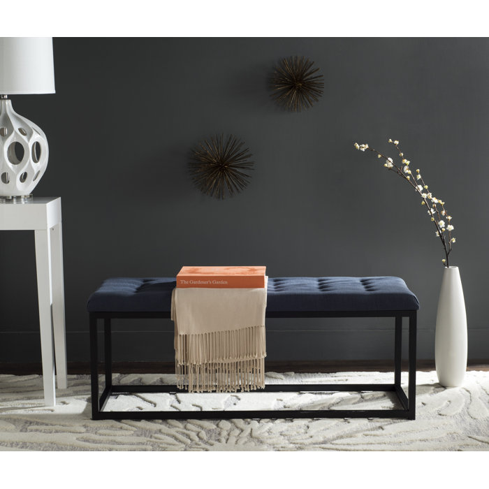 Latitude Run® Linen Upholstered Bench & Reviews | Wayfair