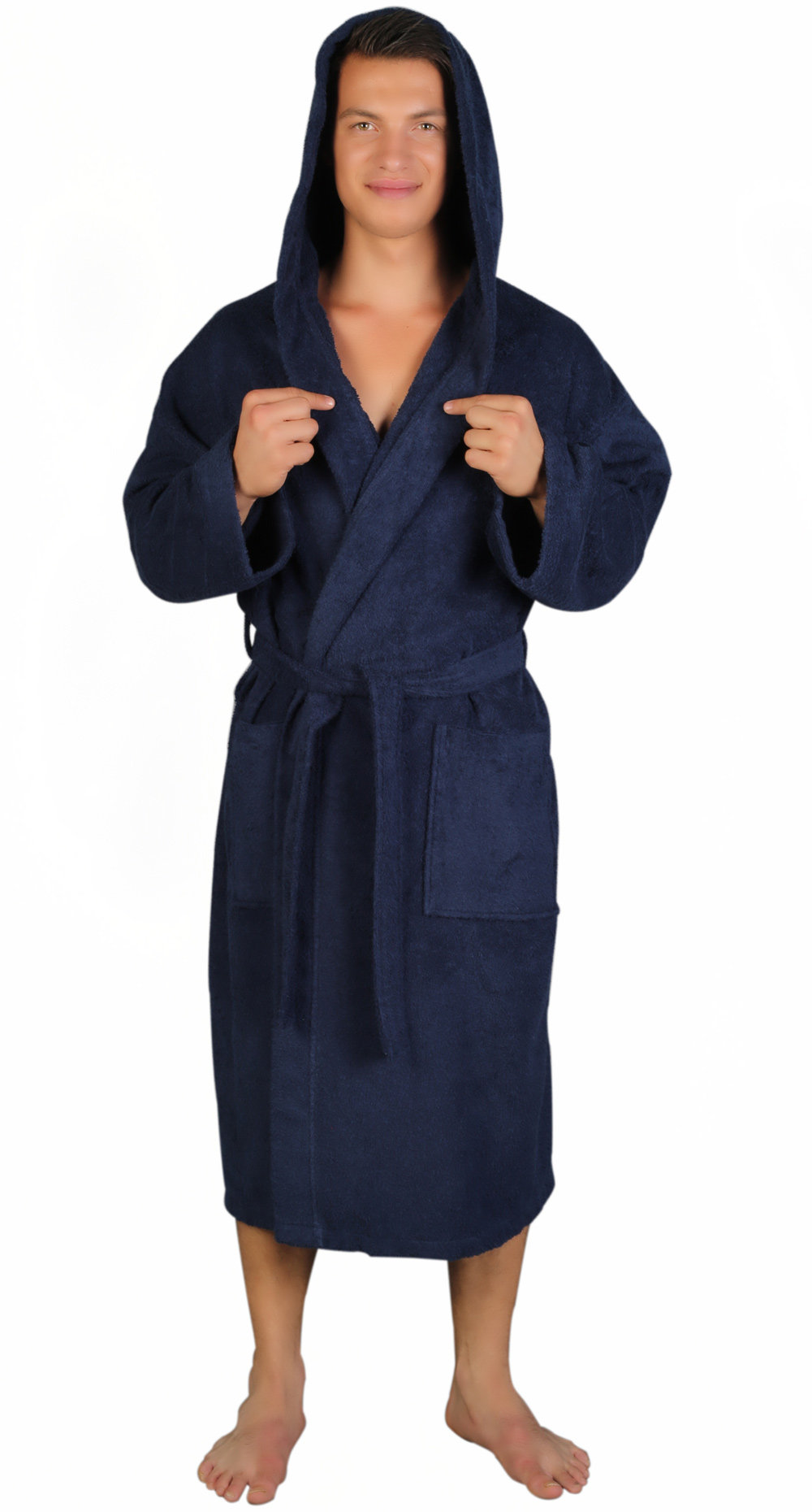 Latitude Run® Skidmore 100% Cotton Terry Cloth Male Bathrobe with ...