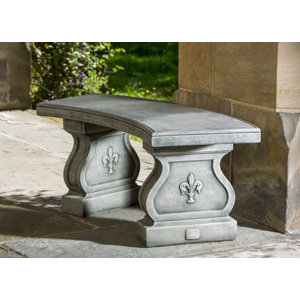 Cast Stone & Concrete Outdoor Benches You'll Love | Wayfair