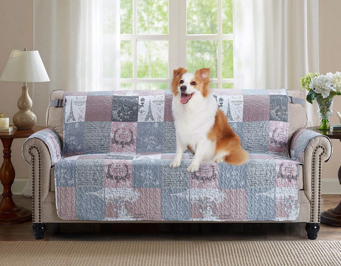 Rosalind Wheeler Patchwork Design Quilted Slipcover for Sofa | Wayfair