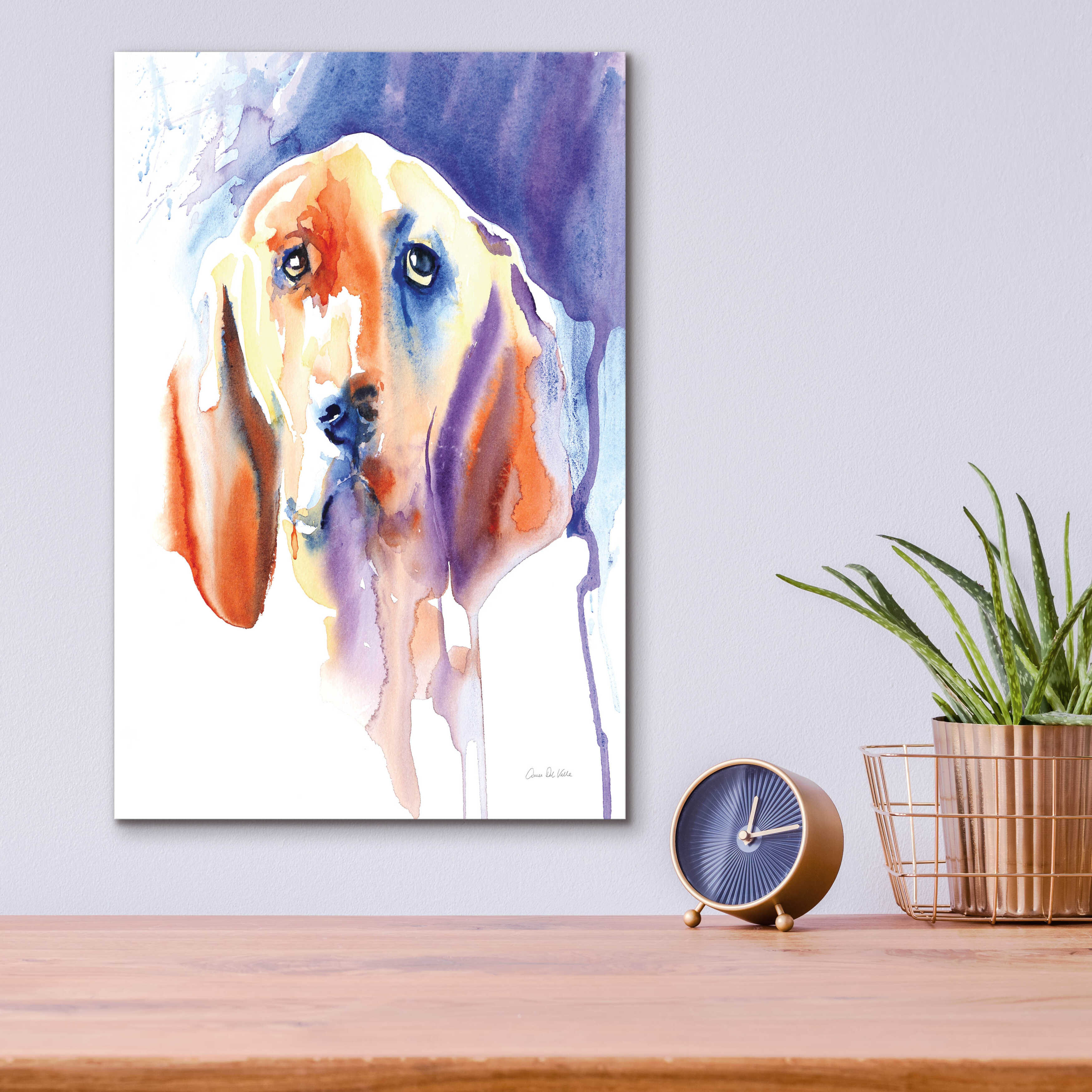 Red Barrel Studio Epic Art 'Basset Hound' By Alan Majchrowicz, Acryl ...