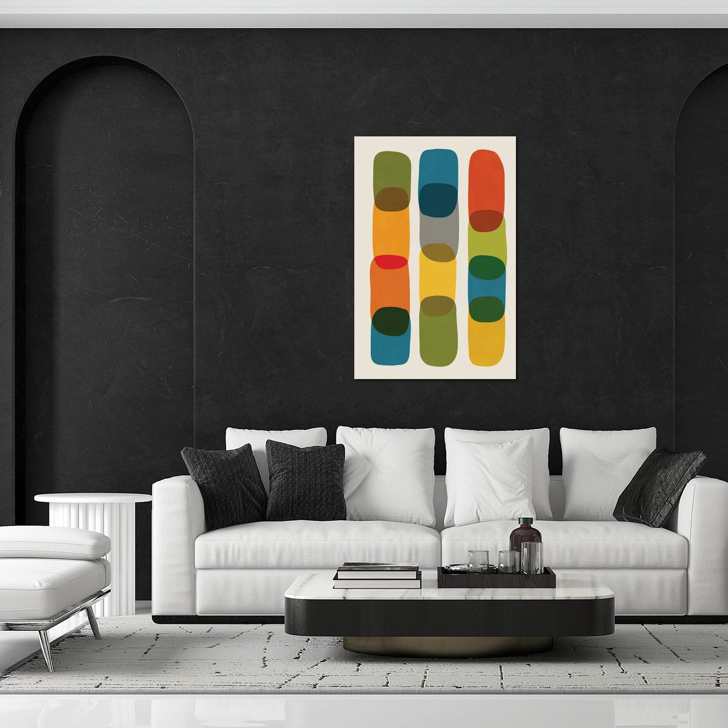 Ivy Bronx Colorful Mid-Century Modern Bold I by Emcdesignlab - Unframed ...