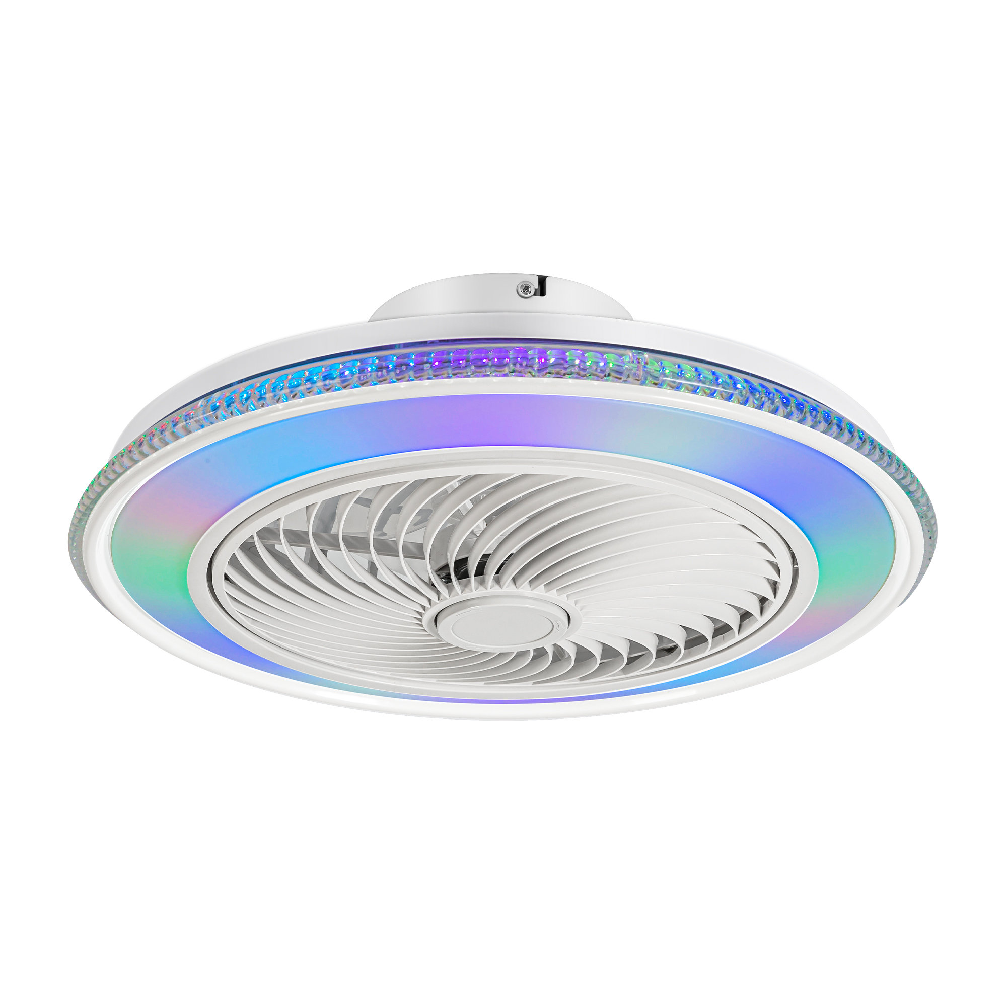 Wrought Studio™ 20 In Smart Low Profile Ceiling Fans With Alexa/App ...