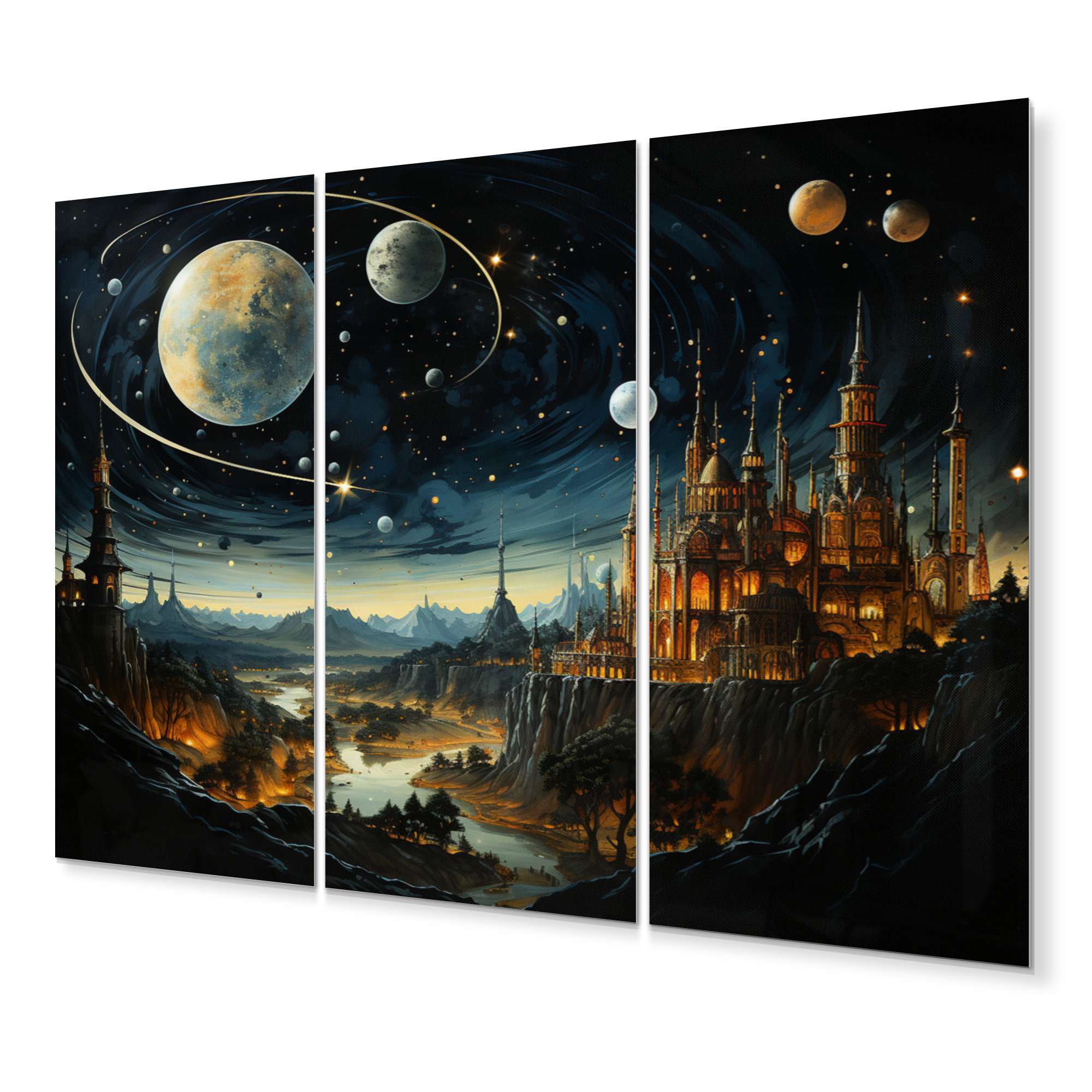 Red Barrel Studio® Islam Art Islamic Astronomy III - Islamic Metal Art ...