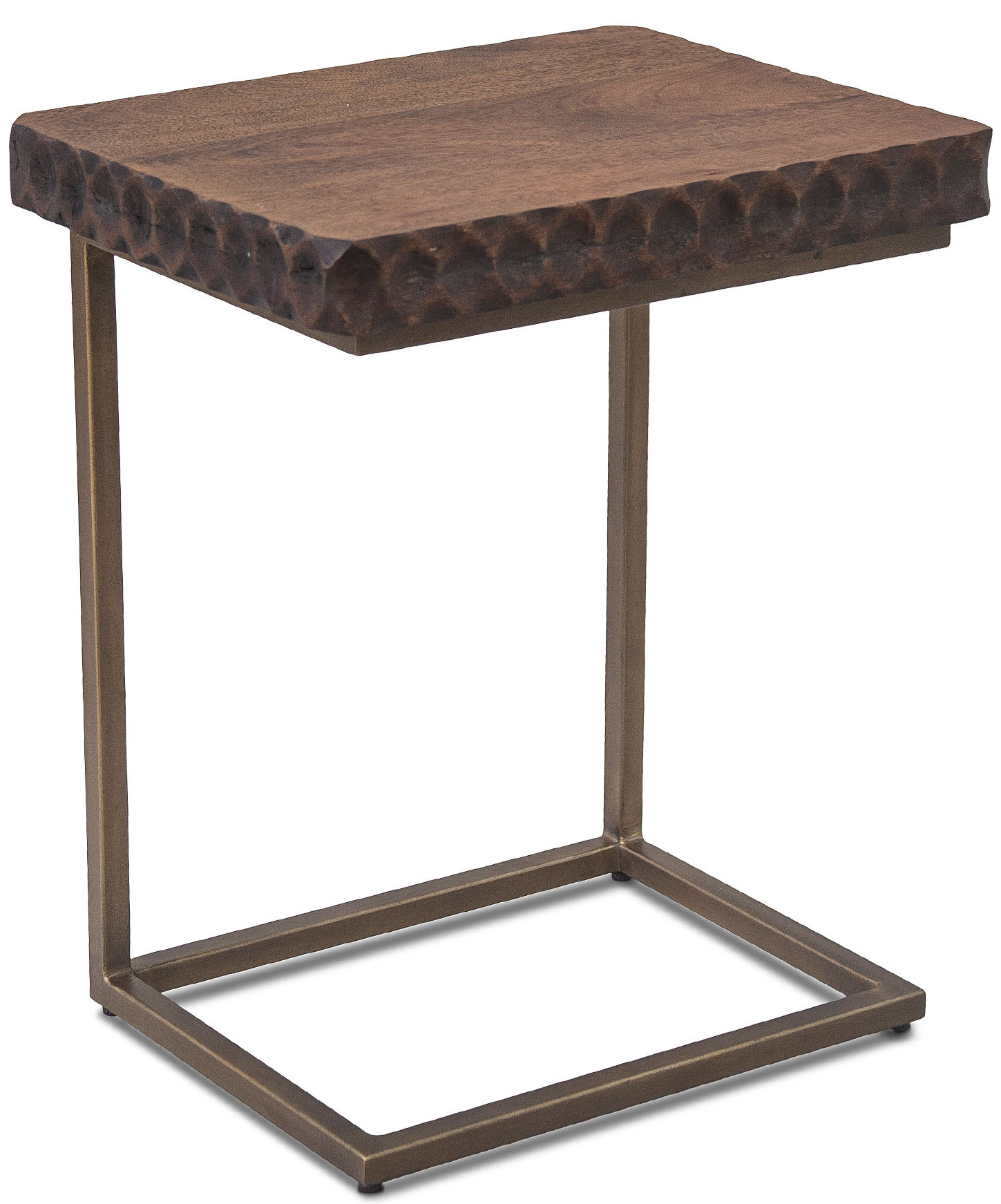 Home Trends & Design Vallarta Two Tone Mango Wood Modern Side Table ...