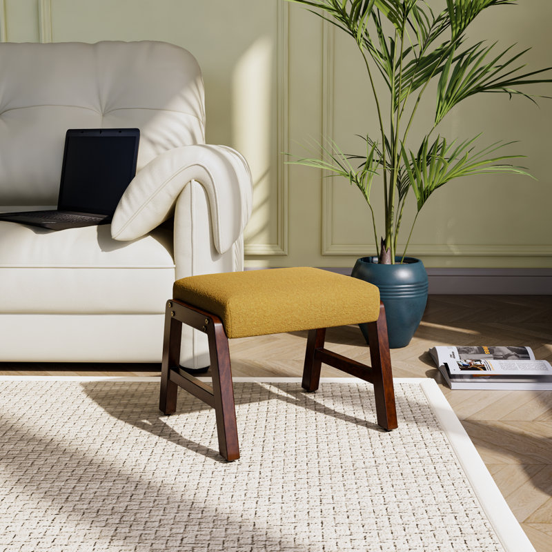 George Oliver Leteke Wood Stackable Step Stool Footstool Ottoman ...