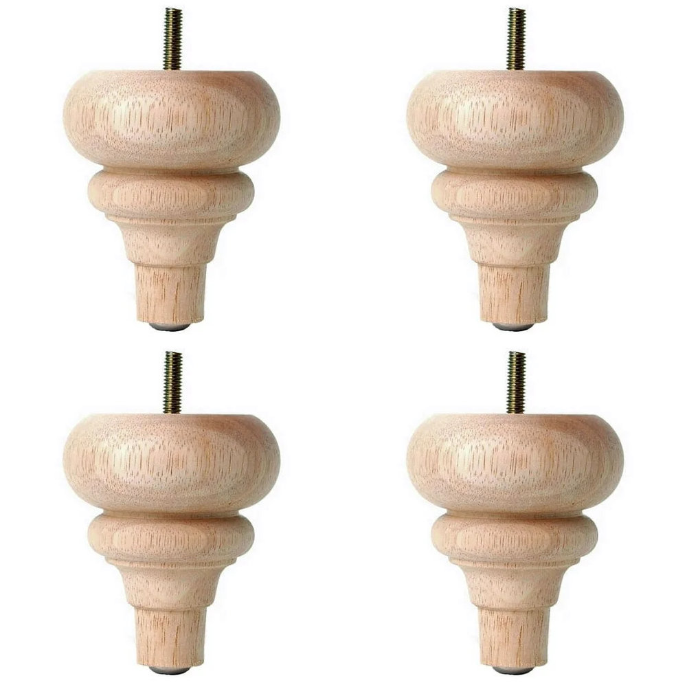 Leg Daddy Front Turned Wood Sofa Leg (M8 Hanger Bolt) | Wayfair