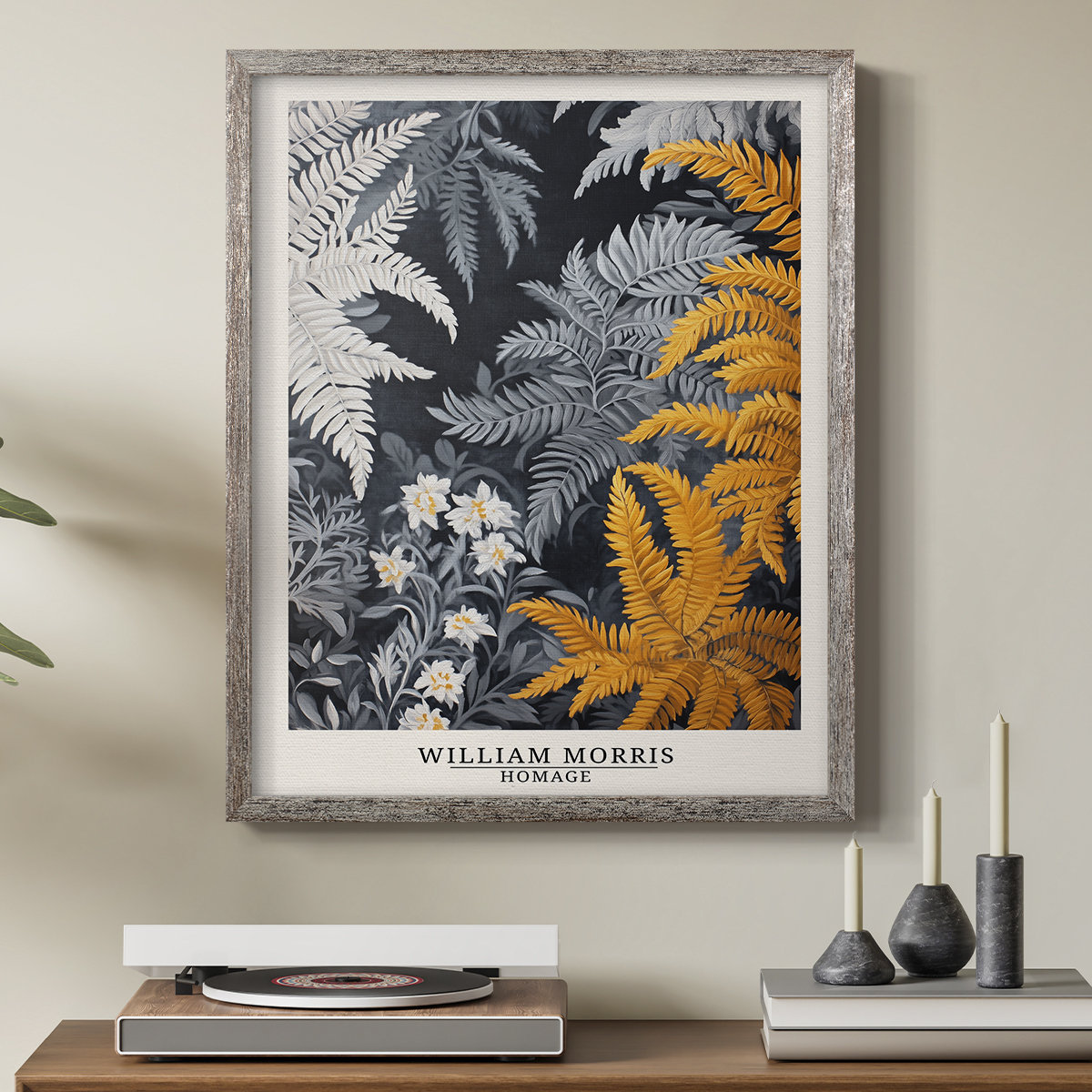 Winston Porter WM MORRIS Series DCCLXXX Framed Print - Solid Wood | Wayfair