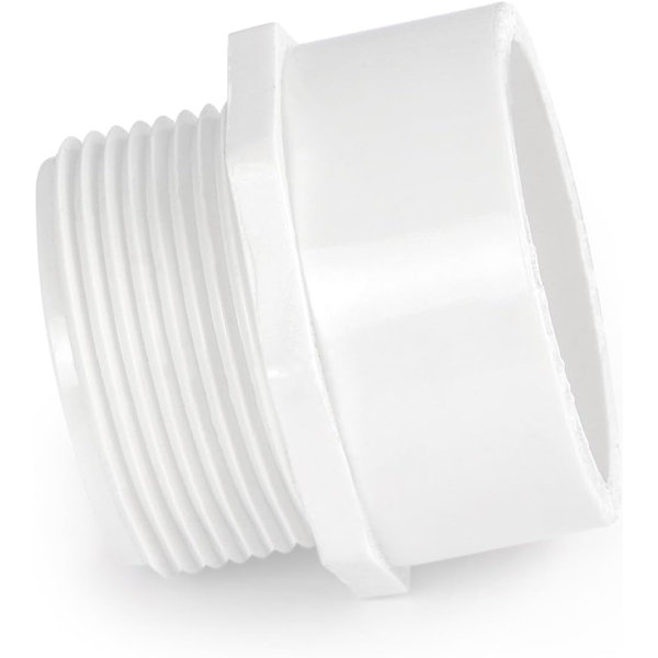 Supply Giant 1-1/2 in. x 1-1/4 in. White PVC DWV Trap Adapter, Male ...