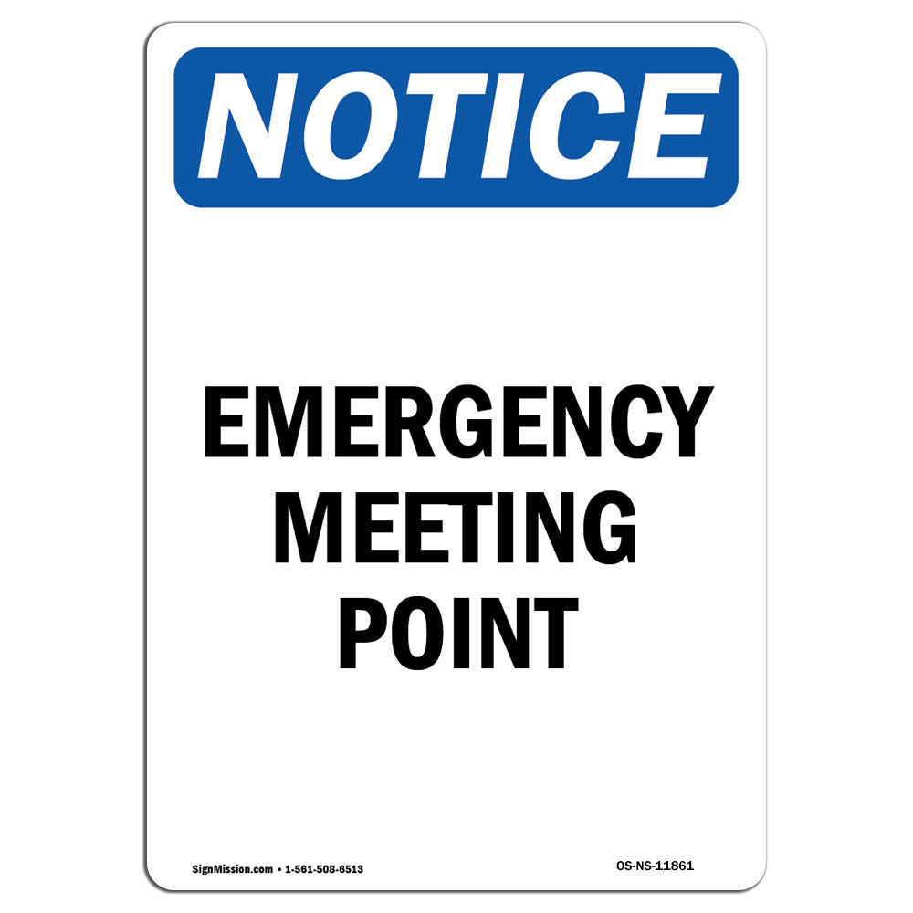 SignMission Emergency Meeting Point Sign | Wayfair