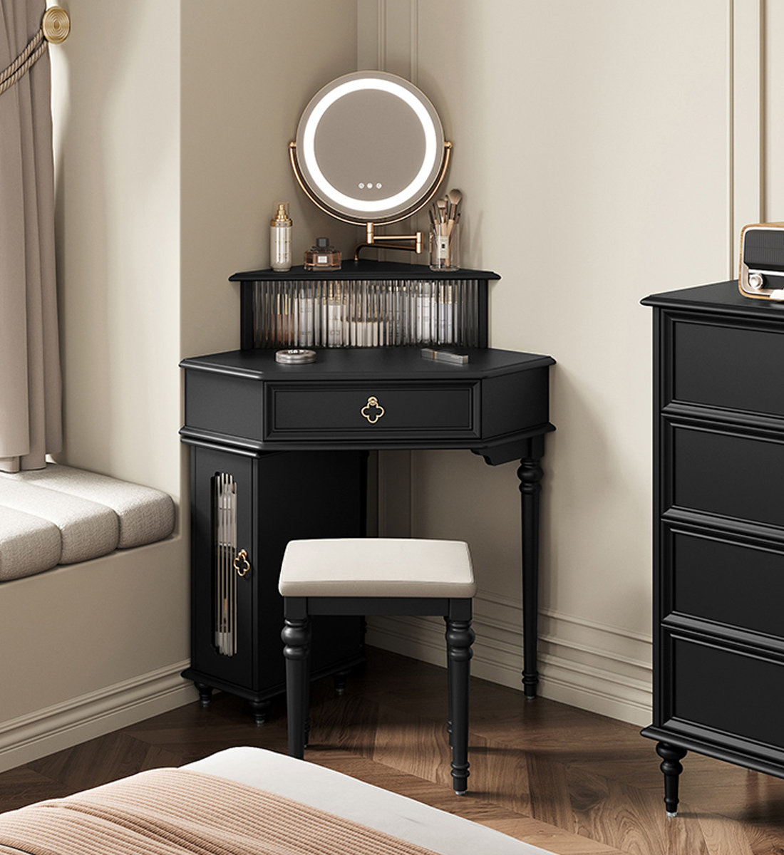 Canora Grey French Vintage Solid Wood Corner Corner Dresser - Wayfair ...
