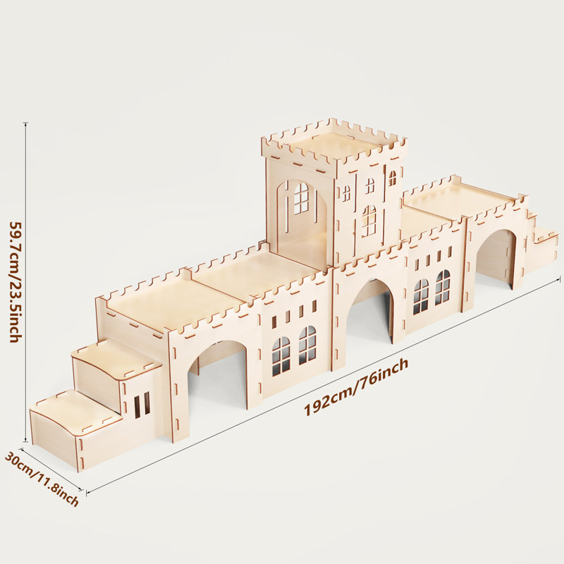 Tucker Murphy Pet™ Edeltraut 6 Houses Rabbit House Castle Style Hideout ...