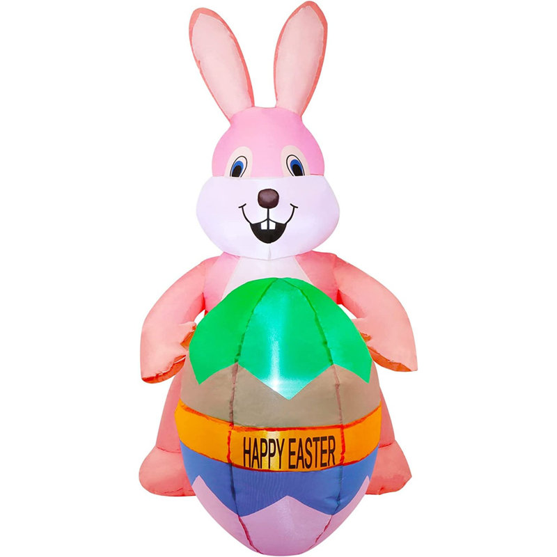 The Holiday Aisle® Bunny Inflatable | Wayfair