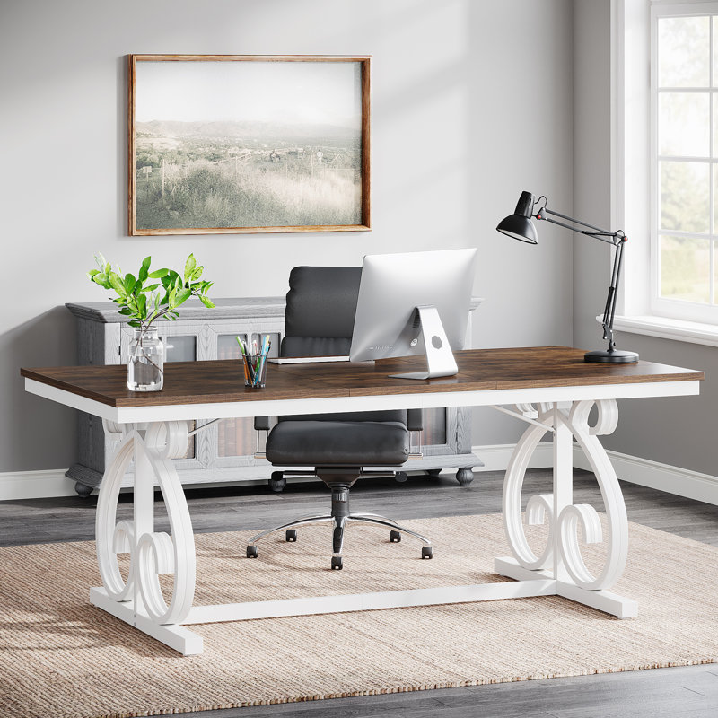 Ophelia & Co. 63-Inch Executive Desk | Wayfair