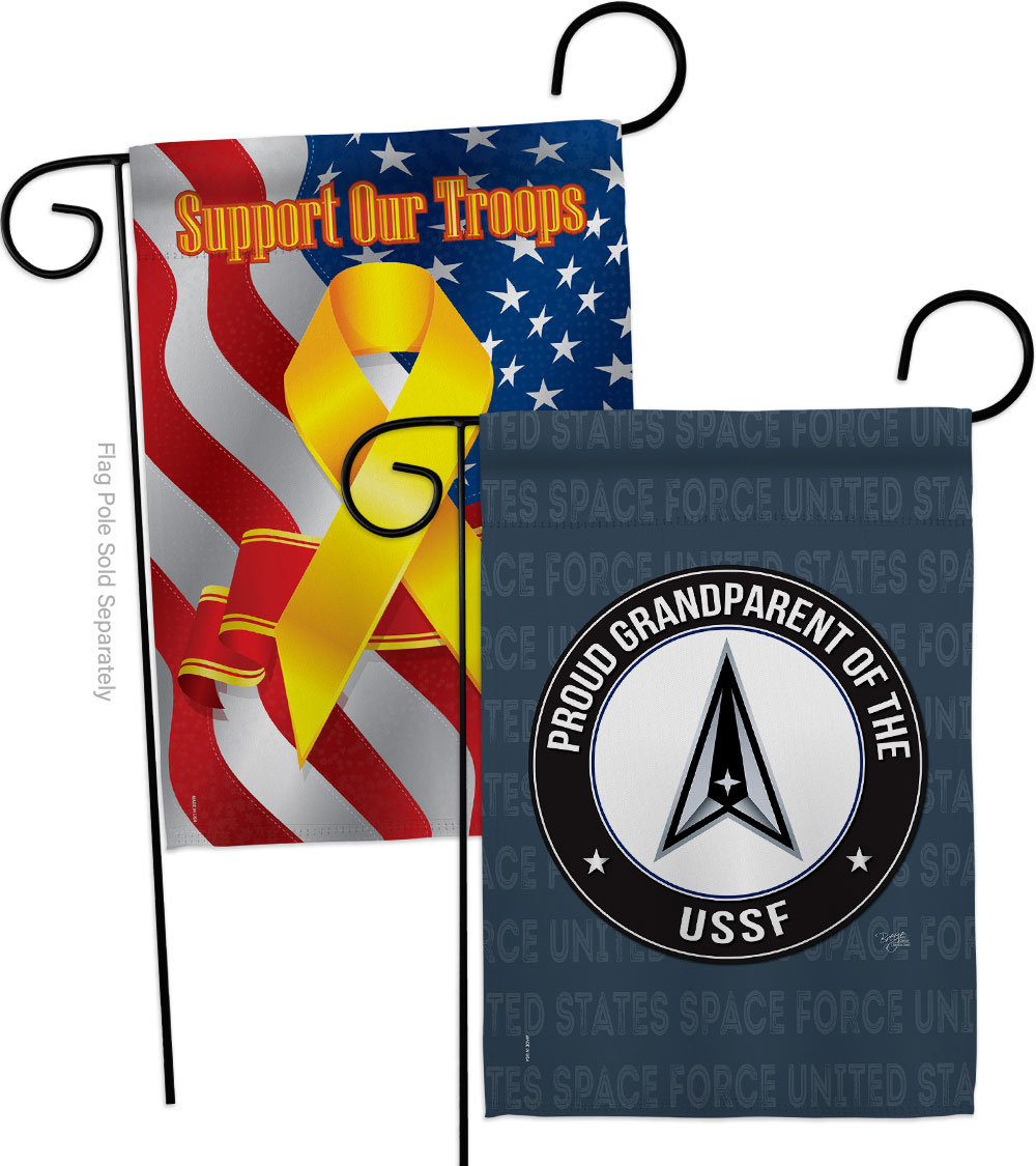 Breeze Decor Proud Grandparent Ussf Garden Flags Pack Space Force Armed ...