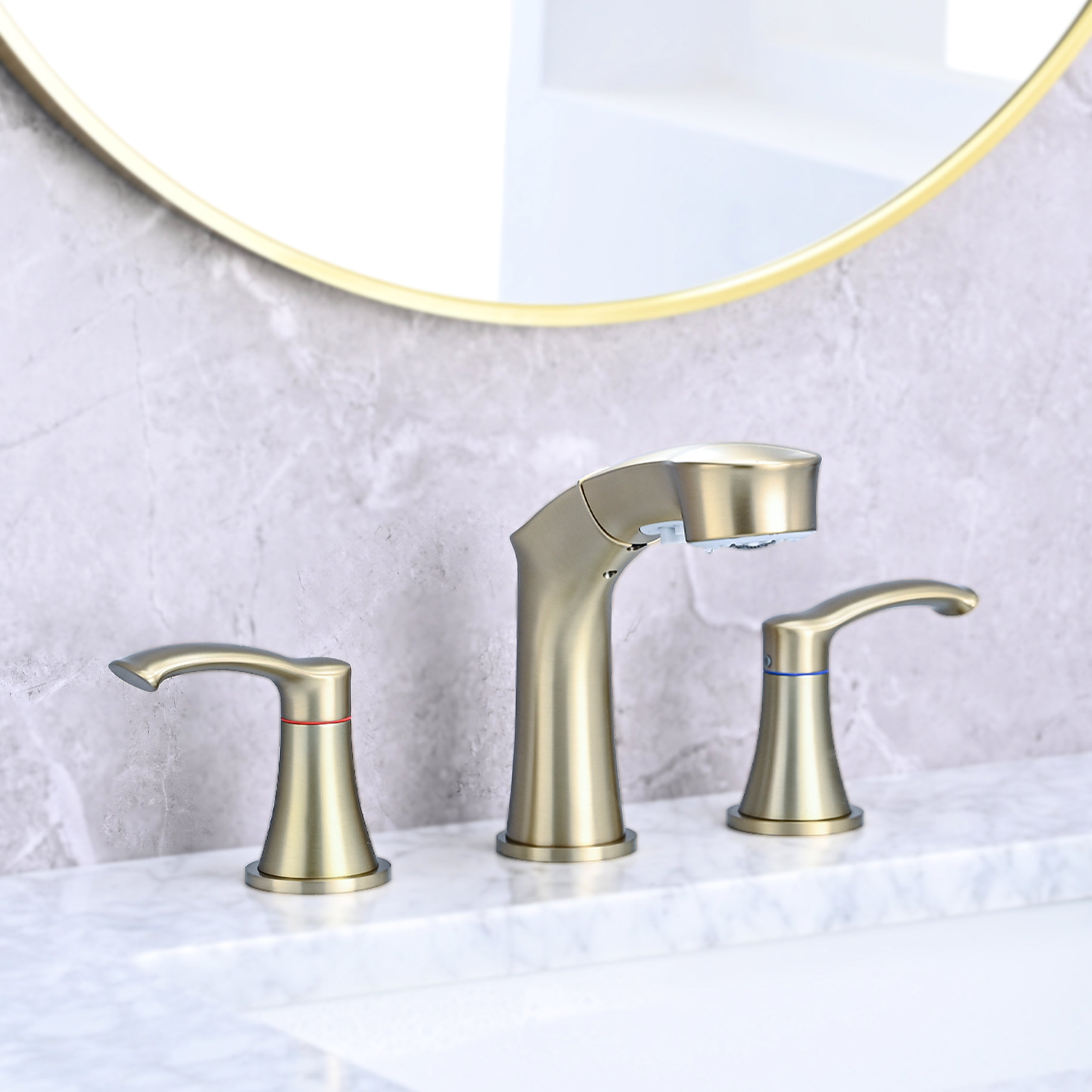 TUOXIN Widespread Sink Mixer Faucet - Stainless Steel, Offers Versatile ...