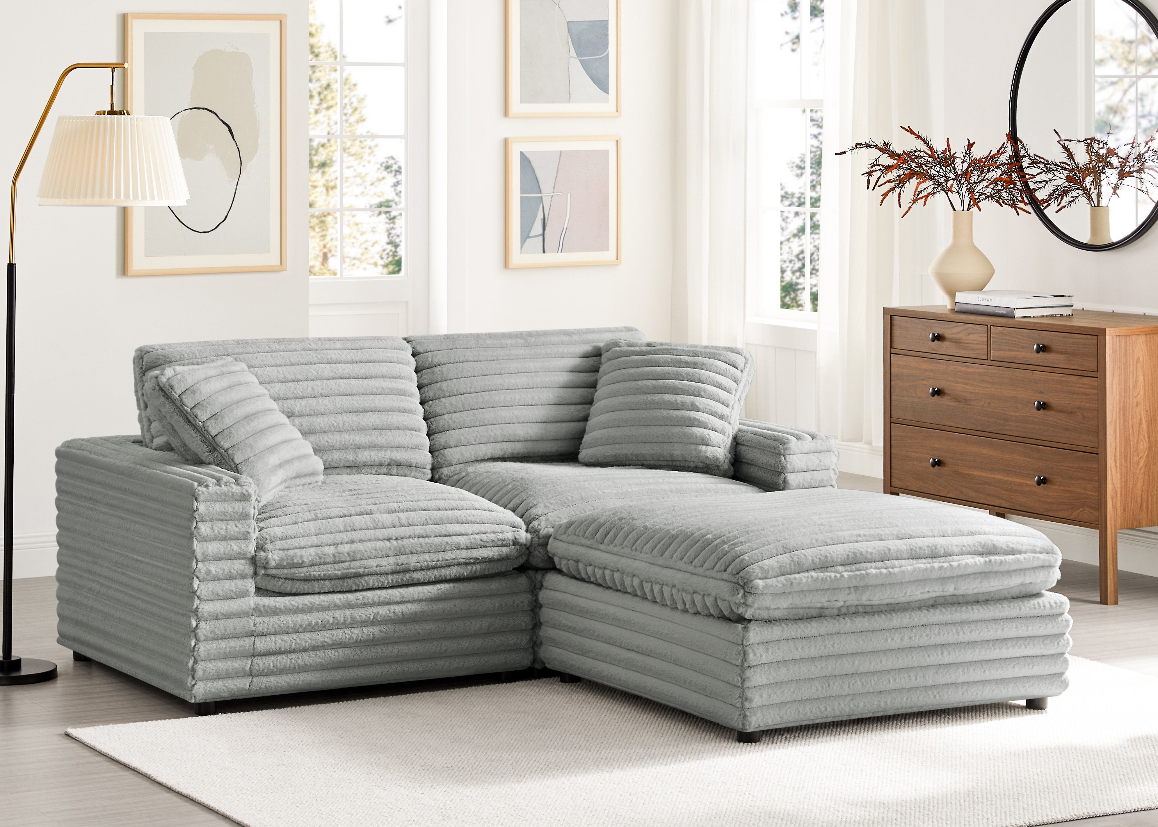 Mercer41 Hertel 3-Piece Chofa | Wayfair