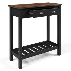 August Grove® Wood Hall Table Console 1 Drawer Delija | August Grove ...