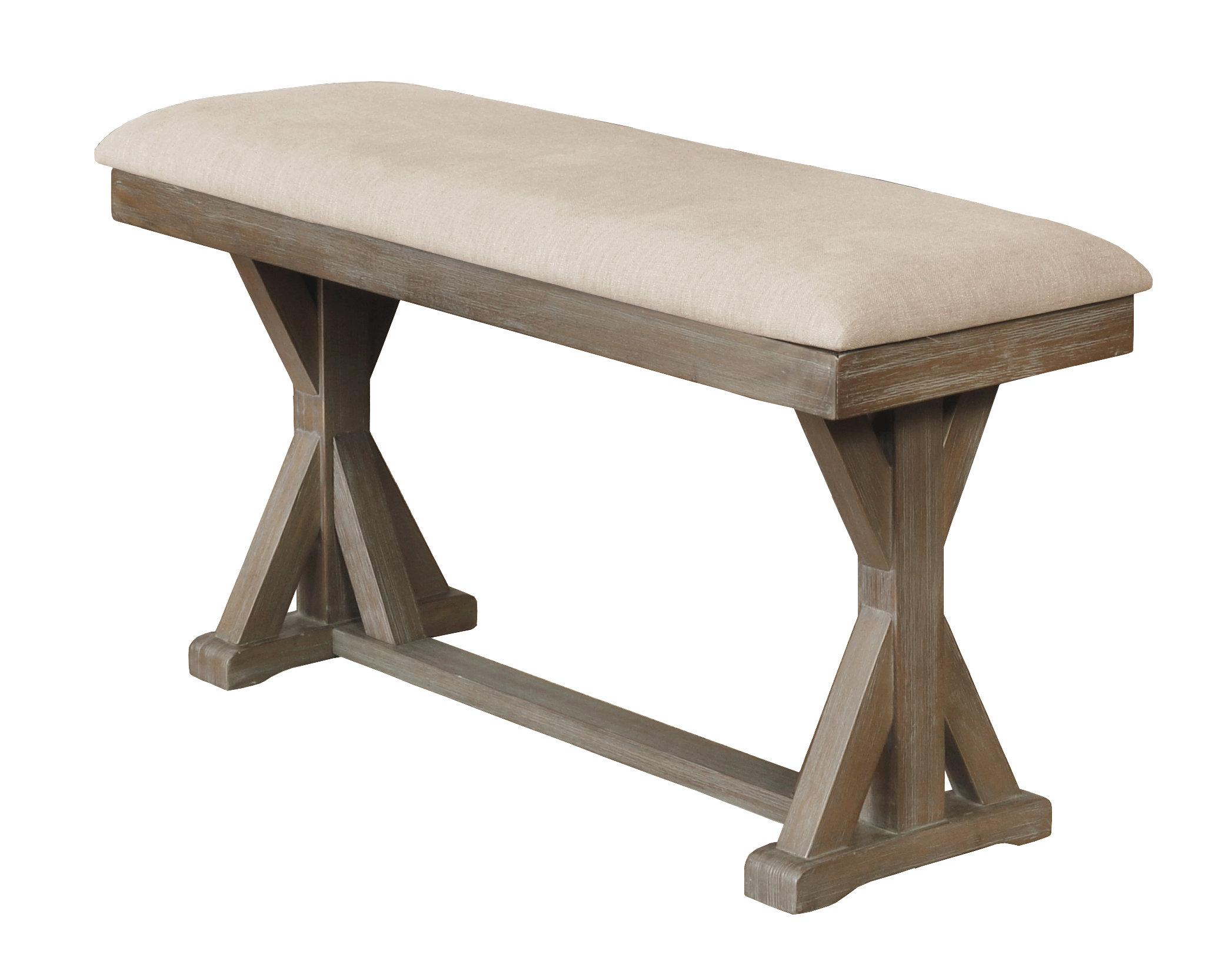 Gracie Oaks Gillian 24" Counterheight Upholstered Bench & Reviews | Wayfair