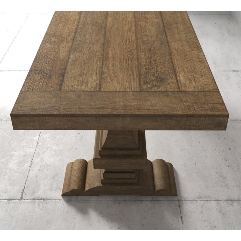 Gracie Oaks Vernet Solid Wood Dining Table | Wayfair