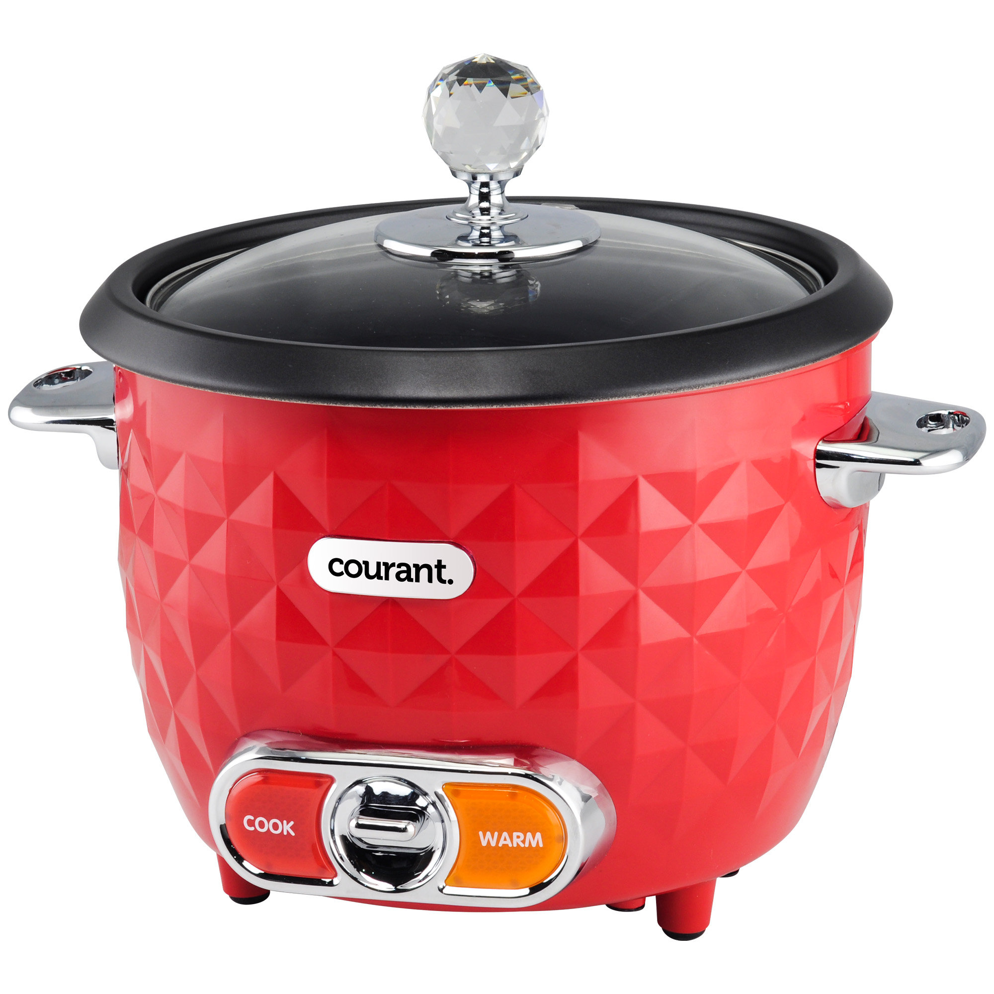 Courant 10 Cup Rice Cooker & Steamer (cooked) with Diamond Design ...