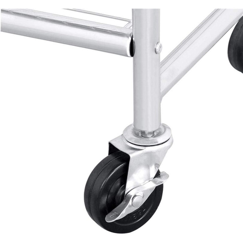 Inteldeco Metal Free Standing Laundry Cart with Wheels & Reviews | Wayfair