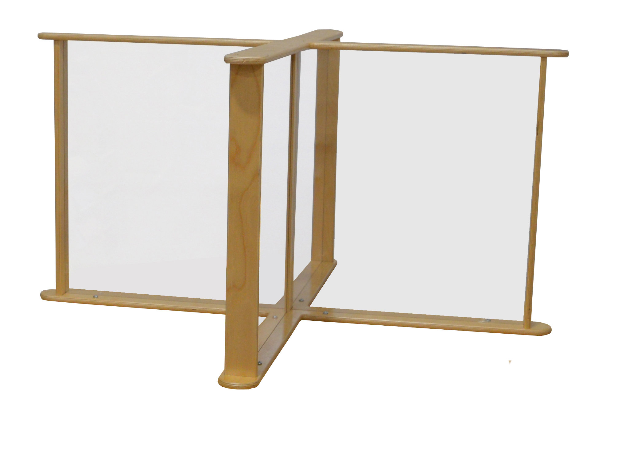 Wood Designs Health and Sanitation Sneeze Guard Table Partition- Square ...