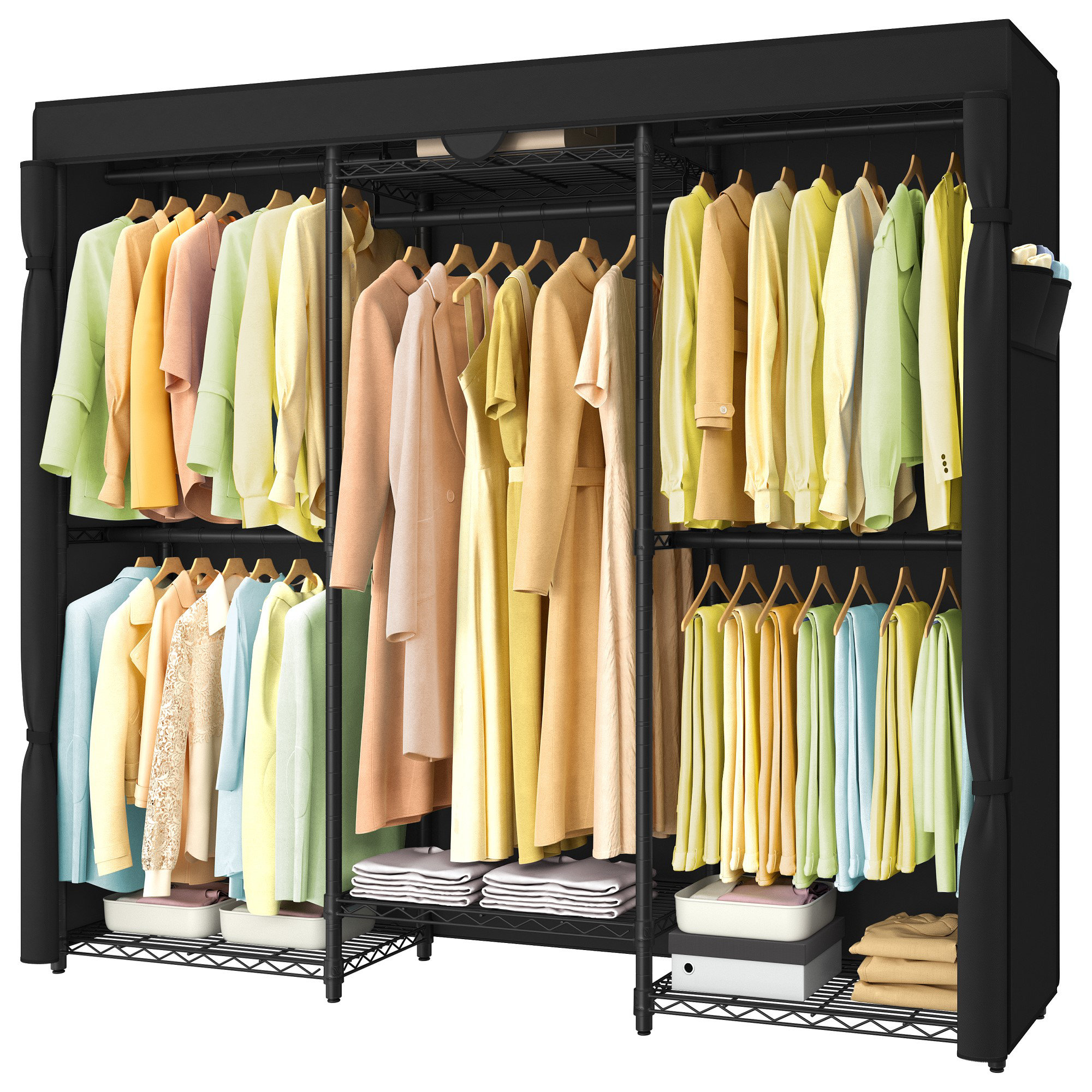 Rebrilliant Portable Closet Rack | Wayfair