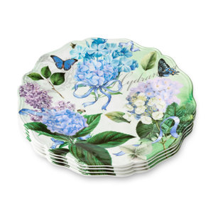Certified International Garden Path Melamine Set of 4 Dinner Plates, 11 ...