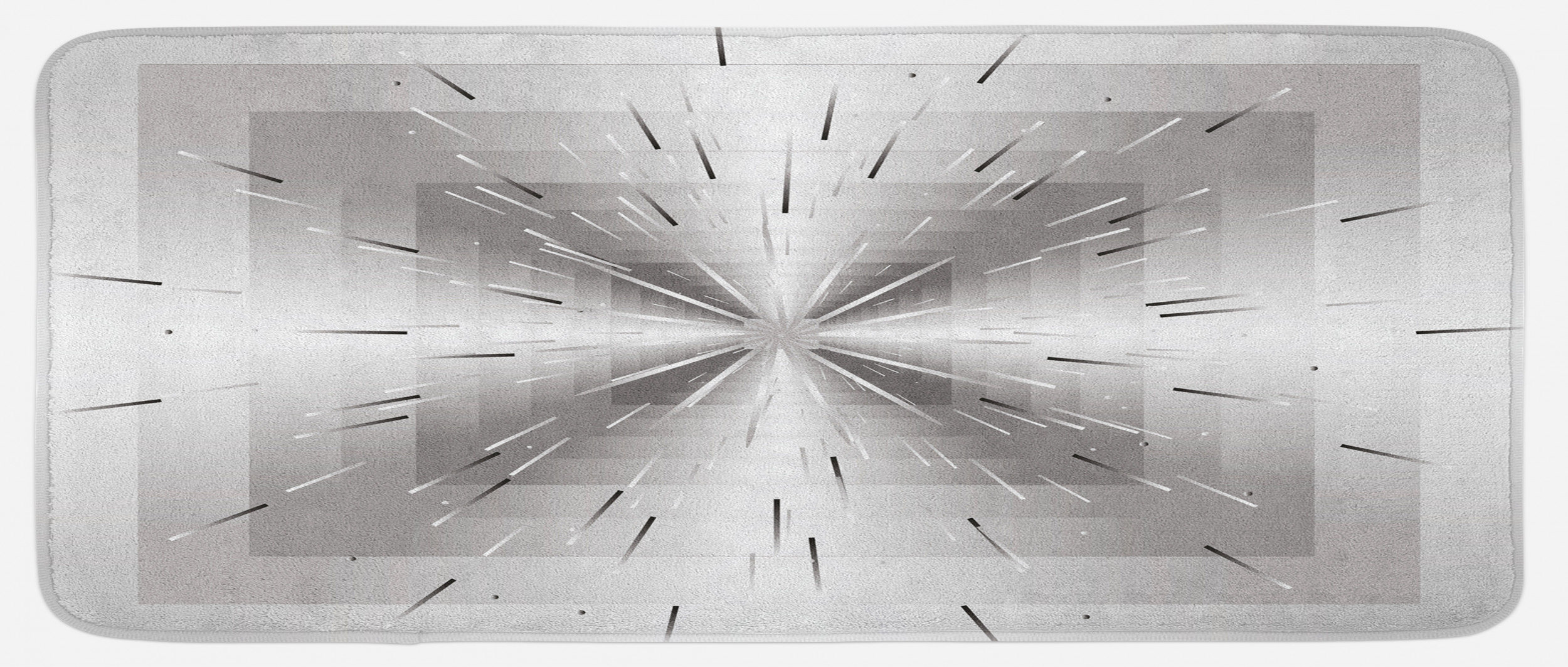 East Urban Home Nested Squares With Ombre Lines Optical Illusion Deep ...