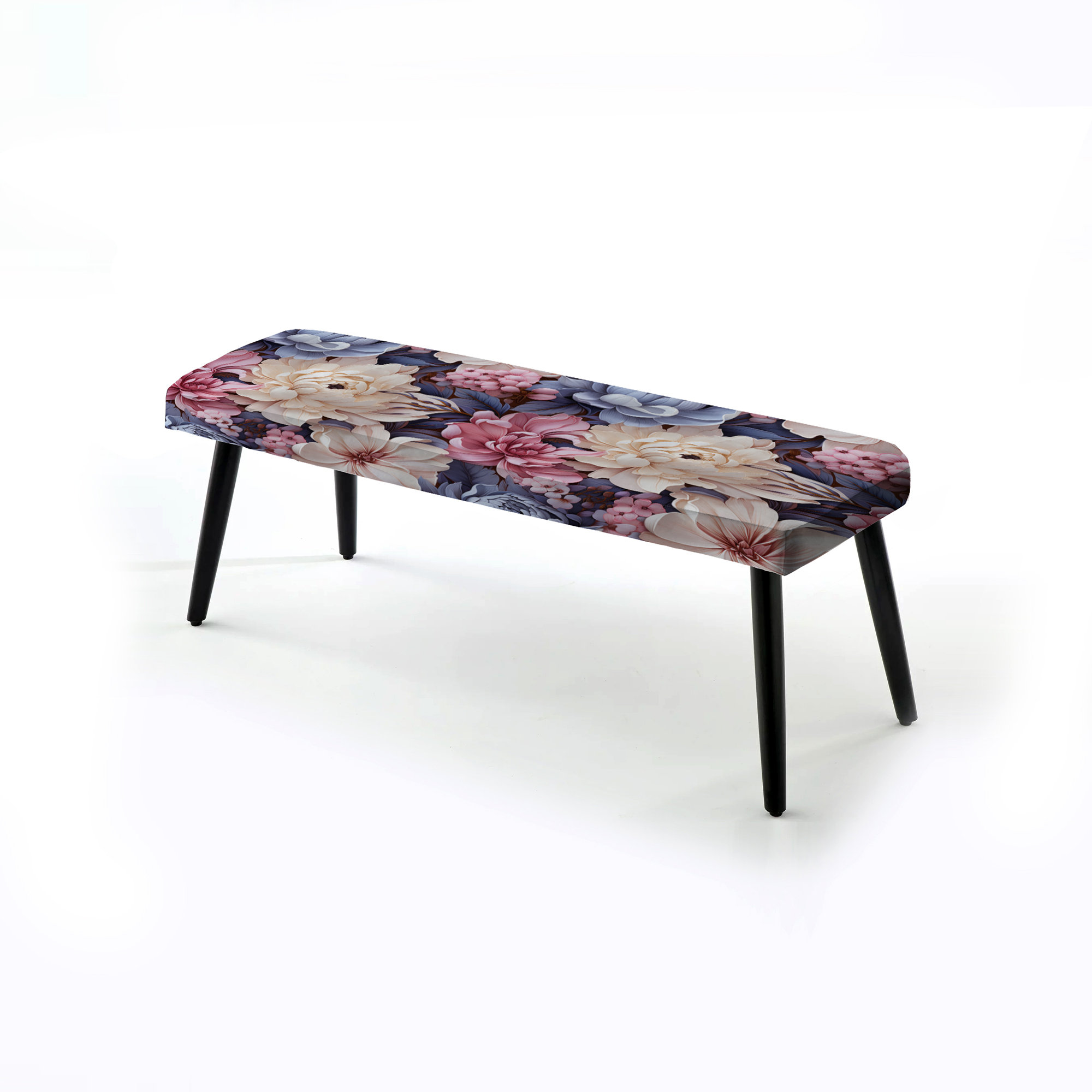 Design Art Pink And Purple Farmhouse Floral Pattern - Floral ...