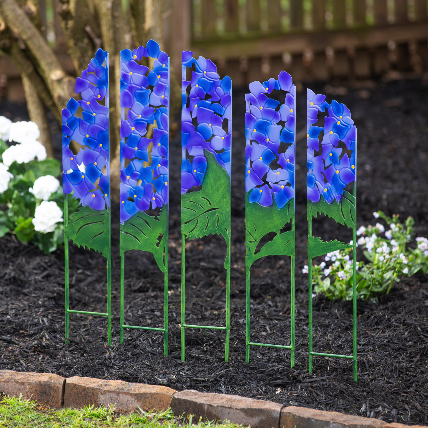 Arlmont & Co. Kessandra 5 Piece Garden Stake Set | Wayfair